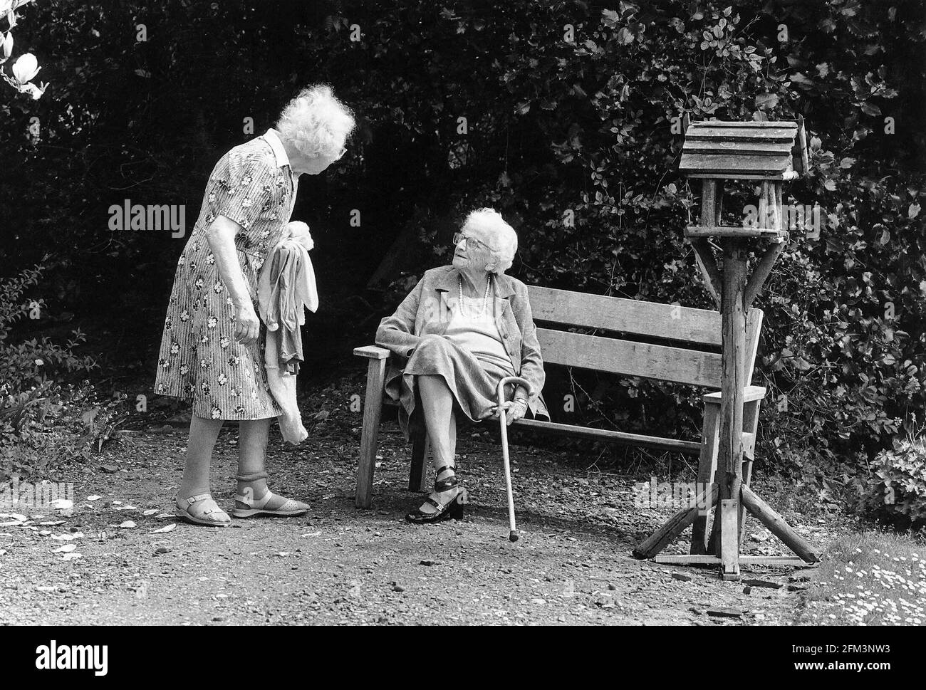 Peaple In Care Elderly Women Stock Photo - Alamy