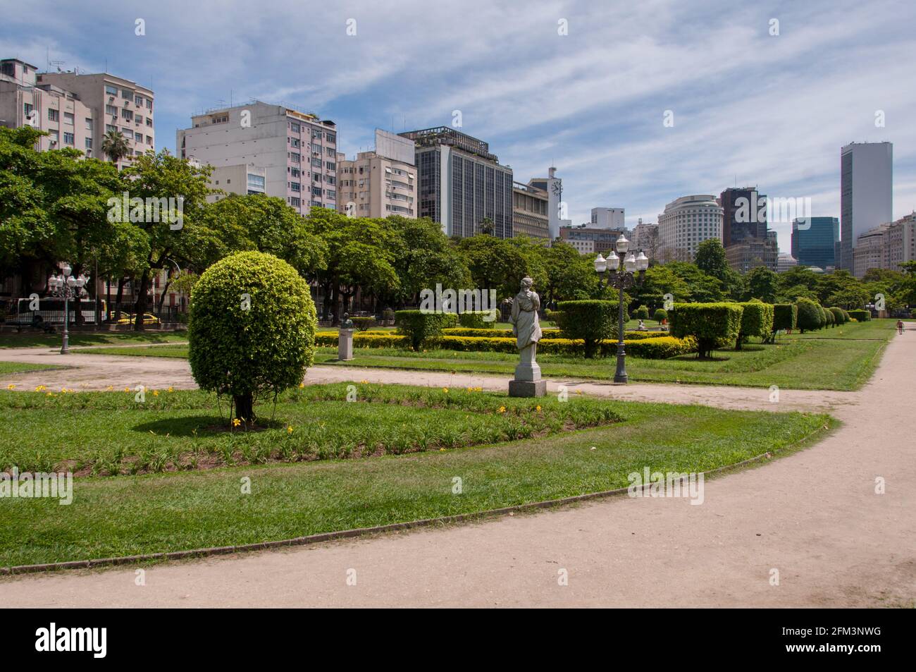 Paris Square and Park in Rio de Janeiro City, Brazil Stock Photo - Alamy