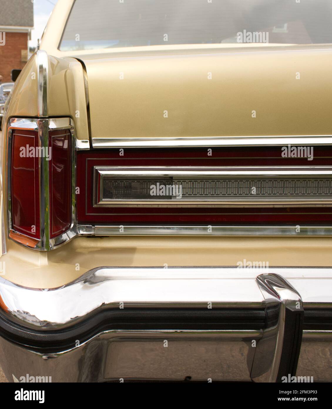 A Rear View of an Old American Luxury Car Stock Photo - Alamy