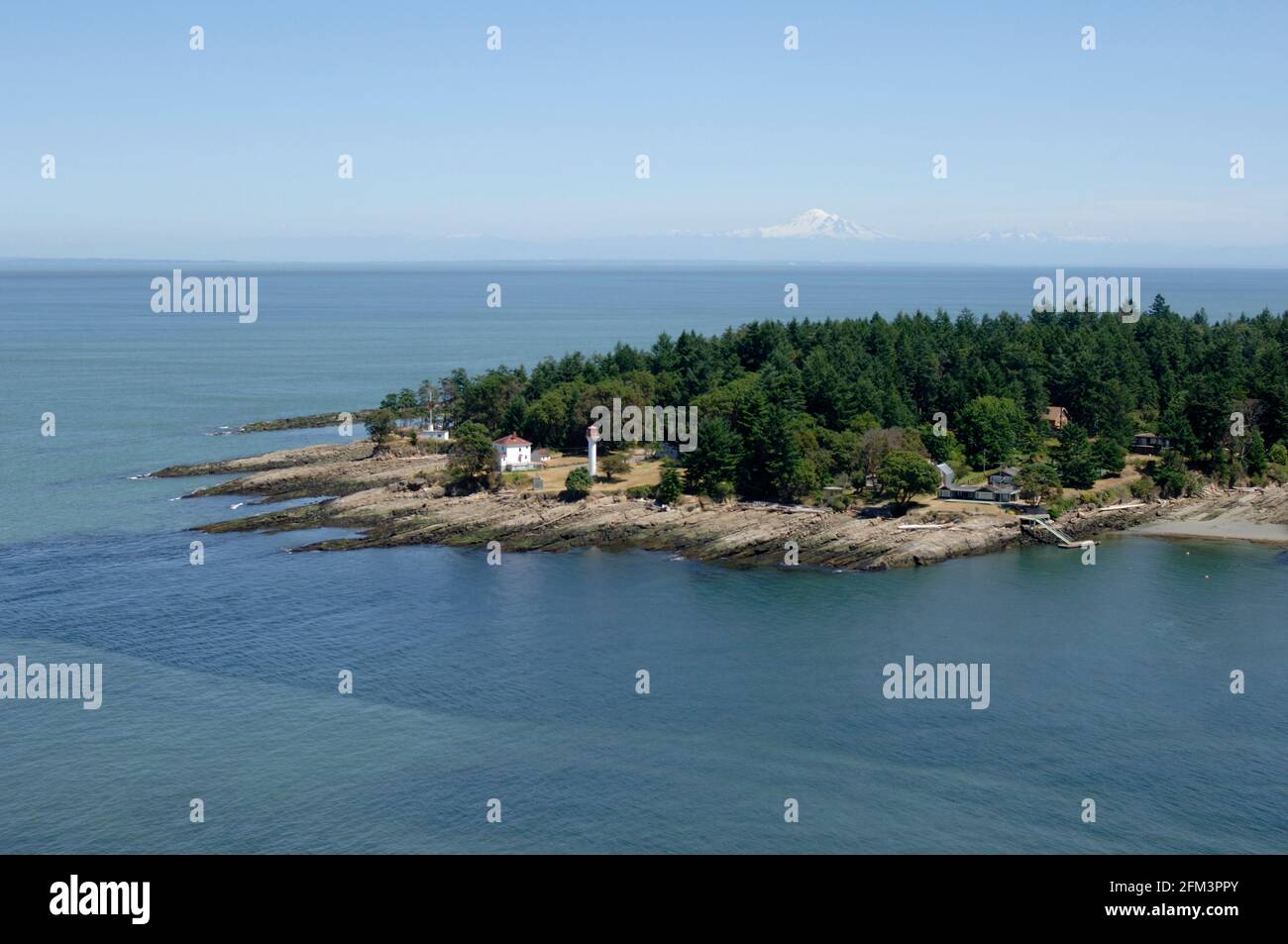Georgina Point Lighthouse, Mayne Island, BC. Aerial photographs of the ...