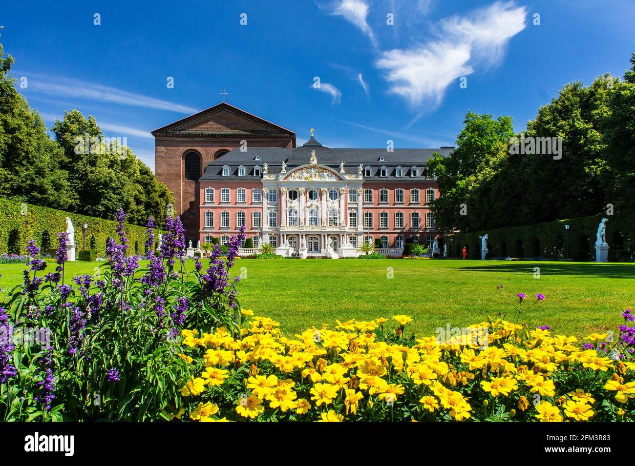 Beautiful scenery of Palastgarten Trier, Germany Stock Photo - Alamy