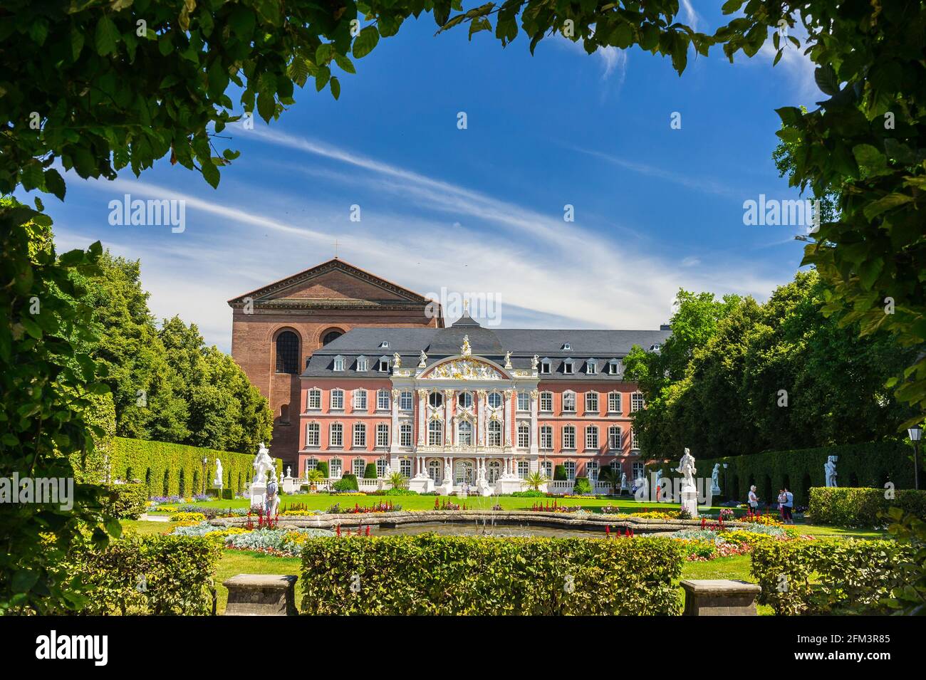 Beautiful scenery of Palastgarten Trier, Germany Stock Photo - Alamy
