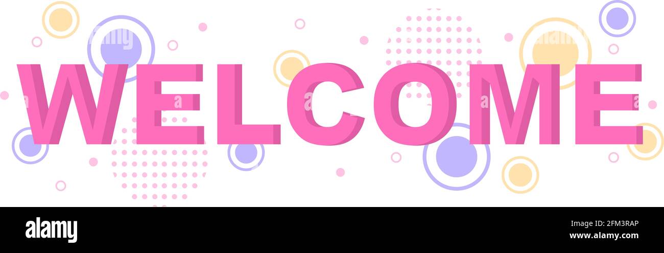 Welcome Vector Illustration For The Opening Of Web Page, Banner ...