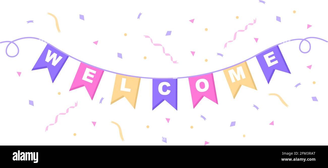 Welcome Vector Illustration For The Opening Of Web Page, Banner ...