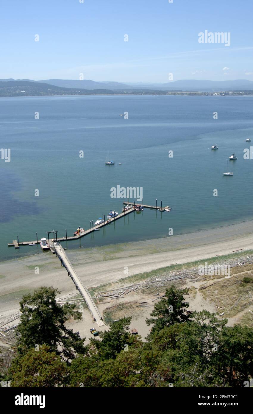 Dock at Sidney Spit, Gulf Islands National Park Reserve of Canada ...
