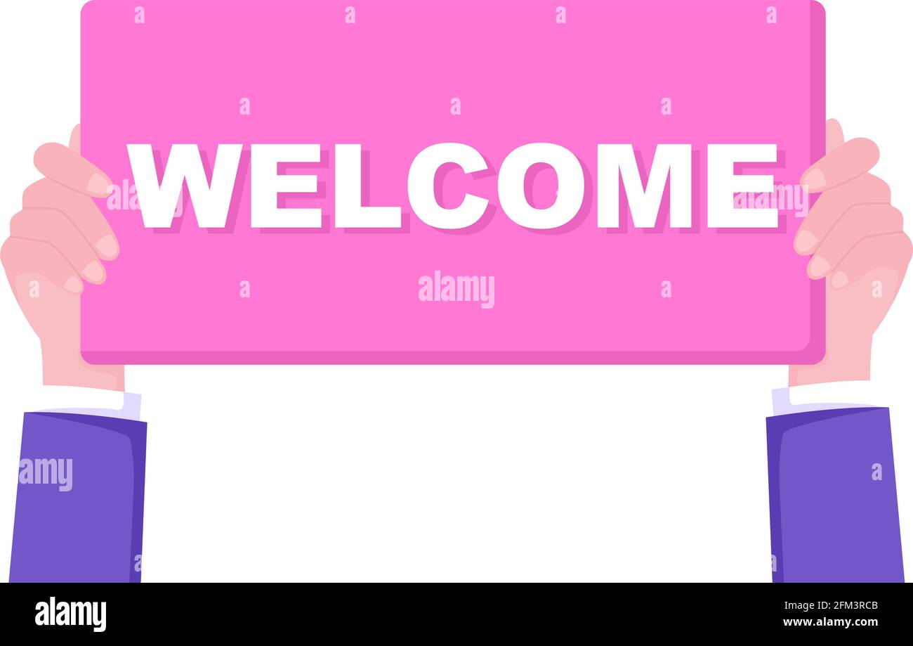 Welcome Vector Illustration For The Opening Of Web Page, Banner ...