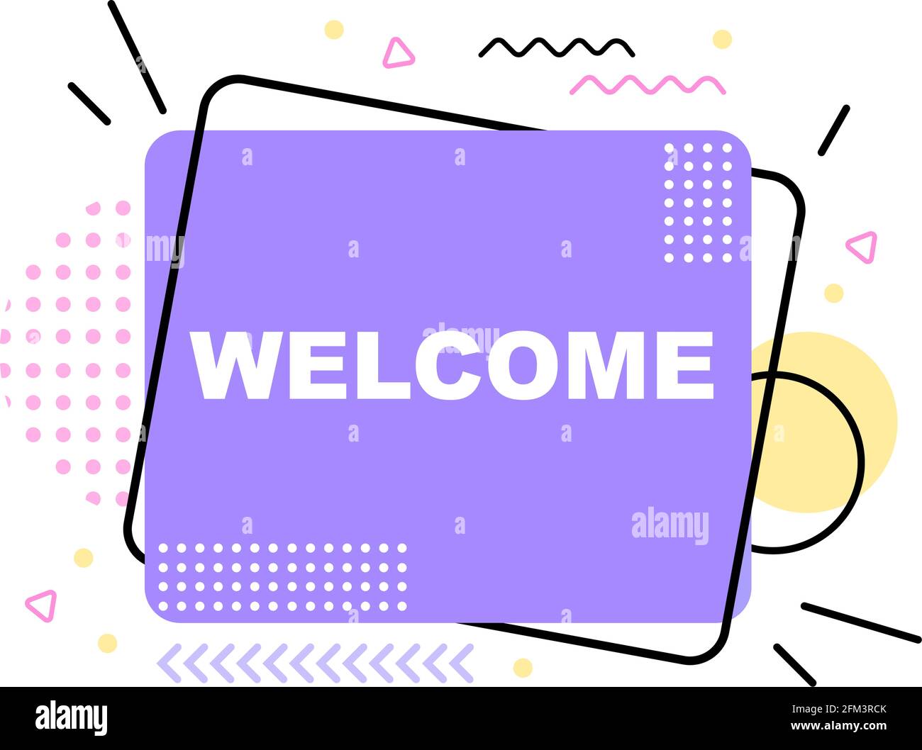 Welcome Vector Illustration For The Opening Of Web Page, Banner ...