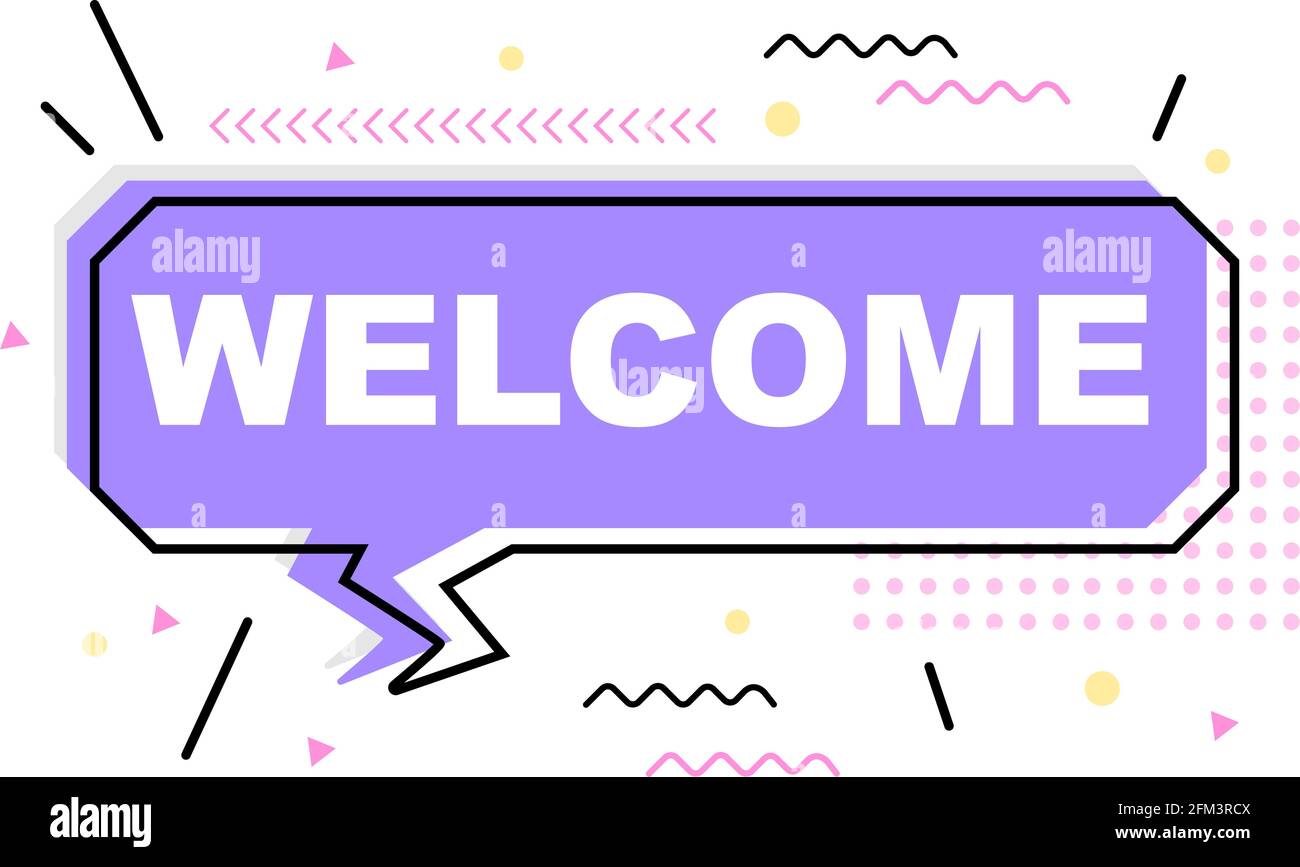 Welcome Vector Illustration For The Opening Of Web Page, Banner ...