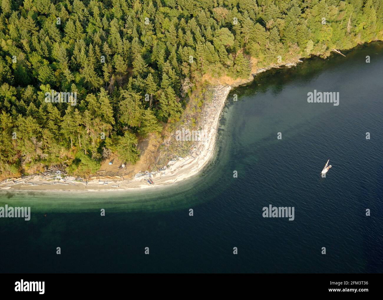 Portland Island, Southern Gulf Islands, British Columbia, Canada Stock ...