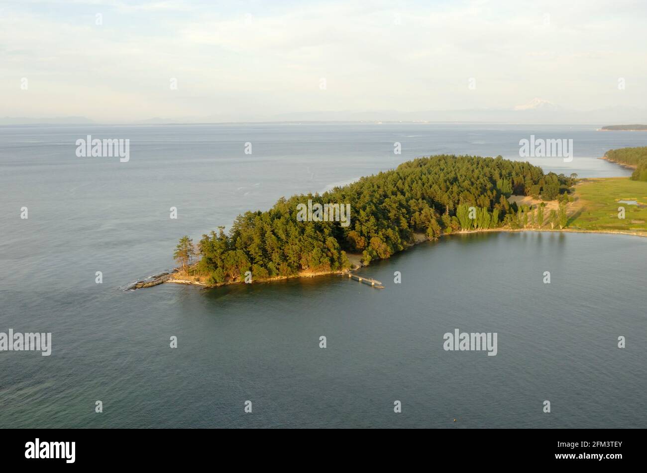 Aerial Saturna Island British Columbia High Resolution Stock ...