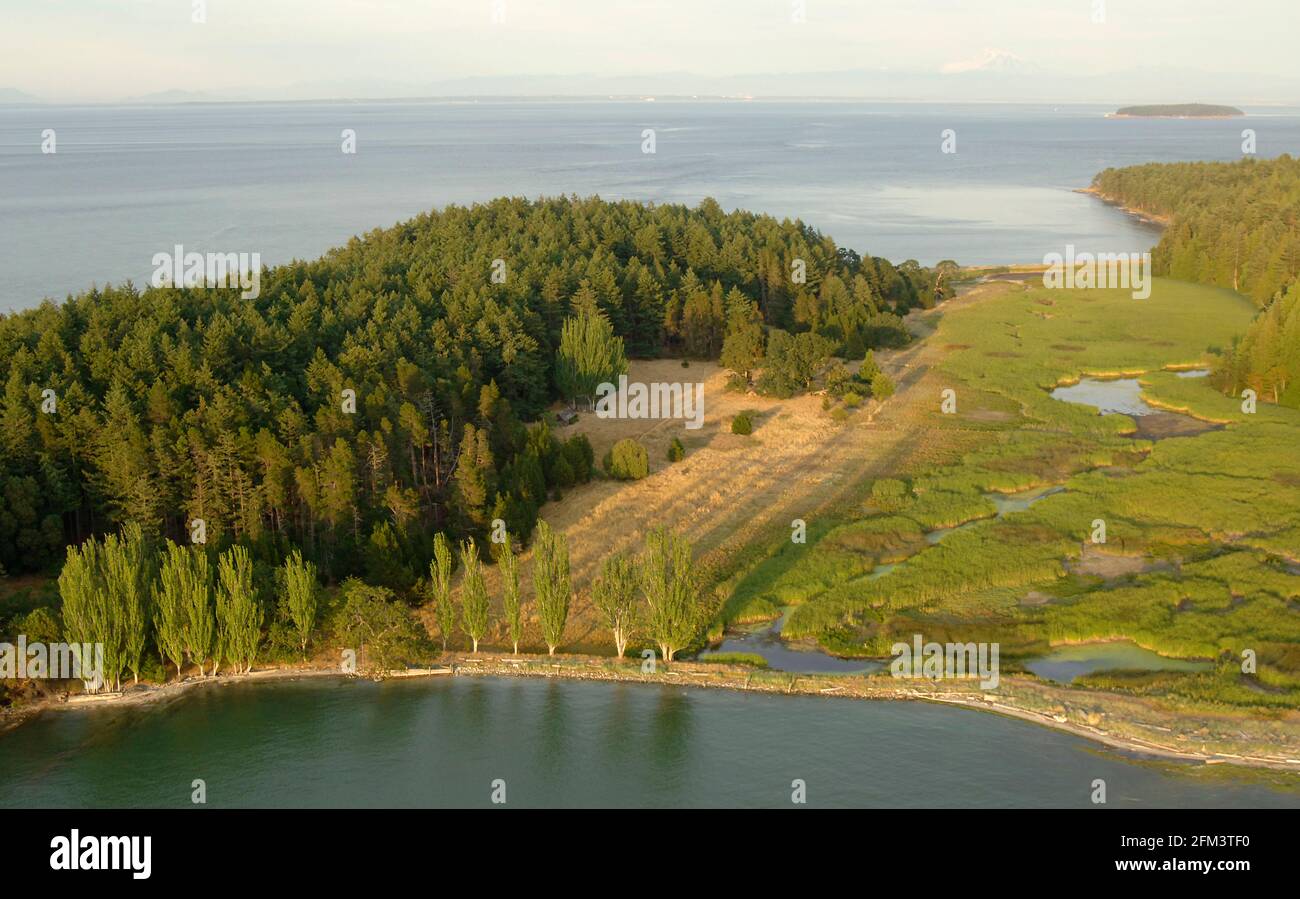 Aerial of saturna island hi-res stock photography and images - Alamy