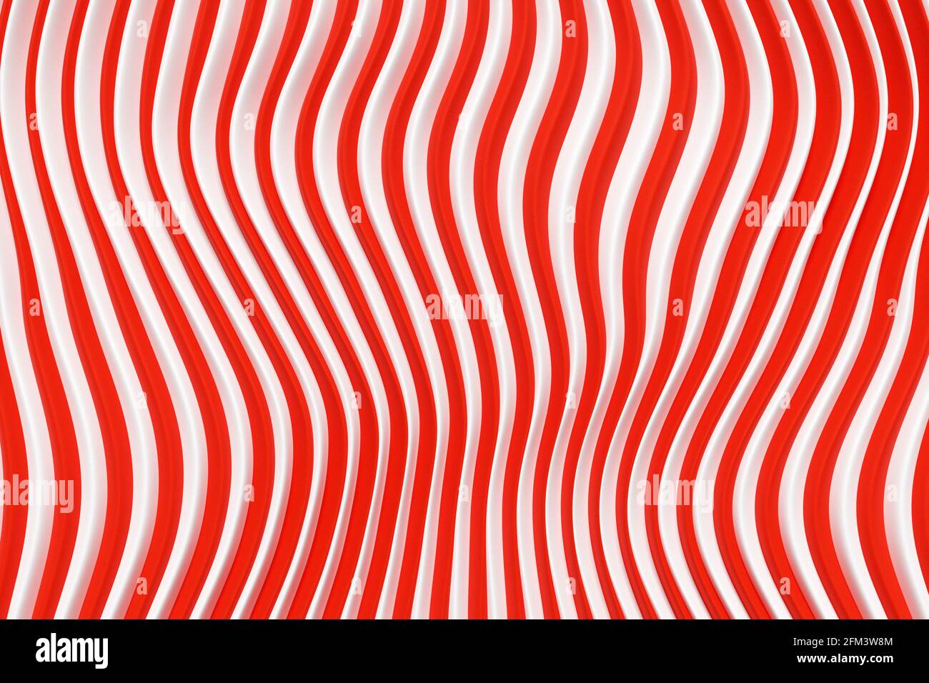 3d illustration of rows red, white portal, cave .Shape pattern ...