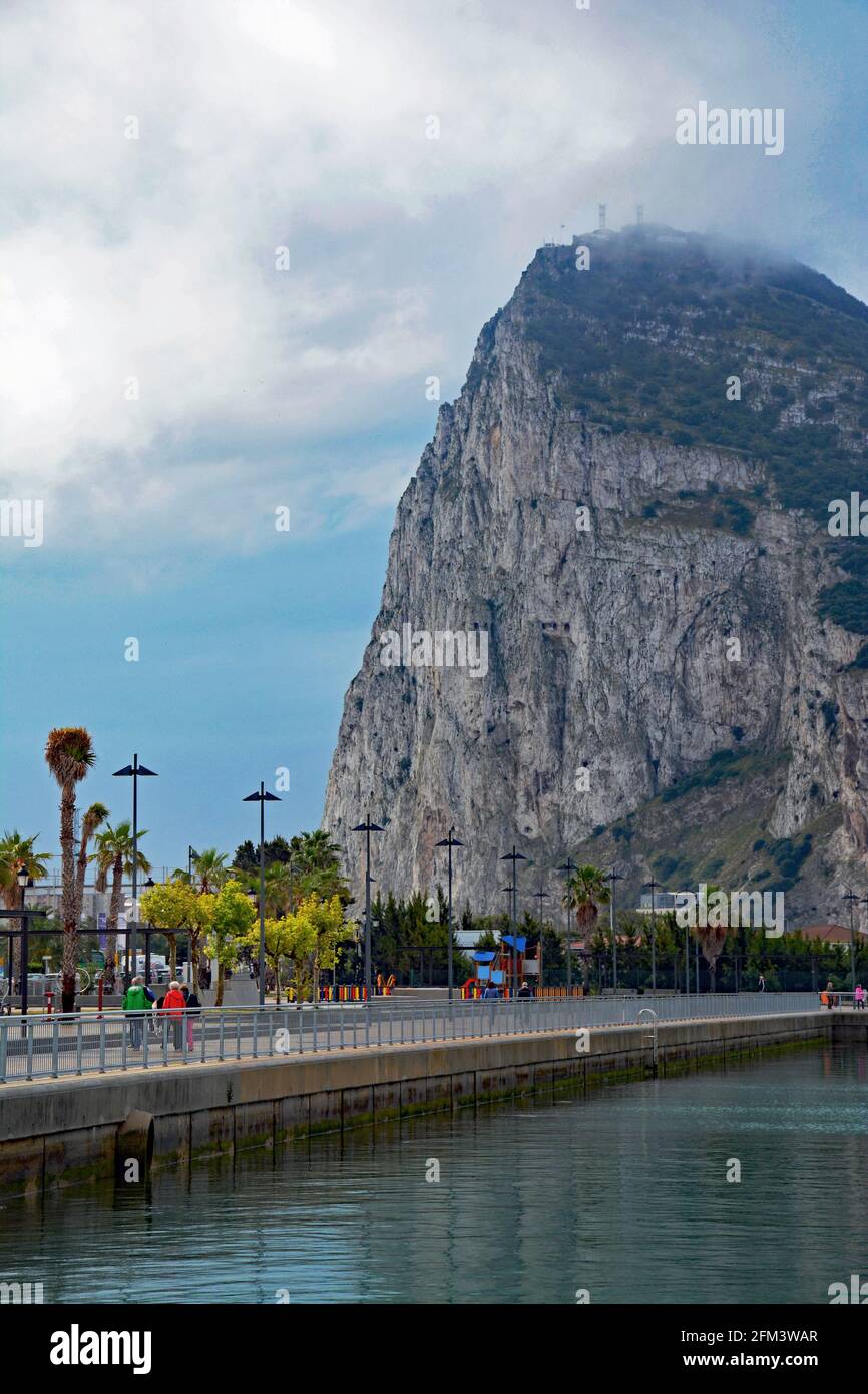 jutting cliff of Gibraltar Stock Photo - Alamy