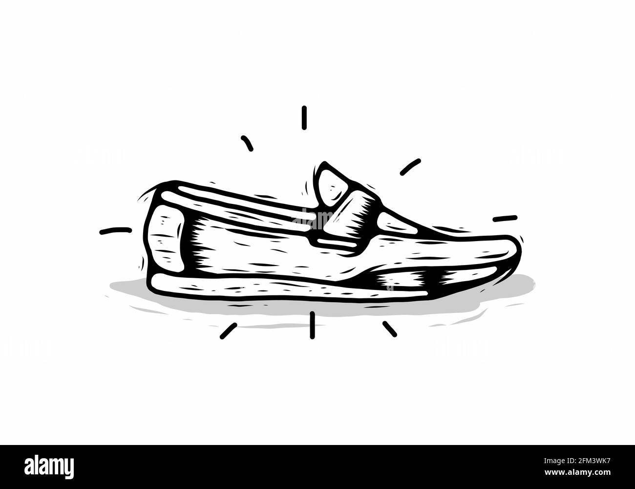 Trainers , running drawing hi-res stock photography and images - Alamy