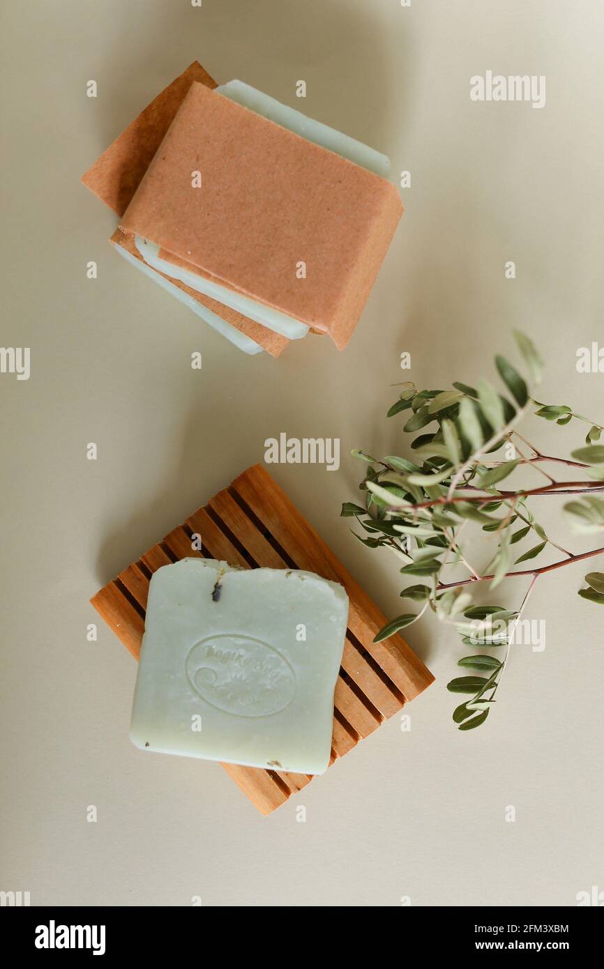 Solid shampoo bars hi-res stock photography and images - Alamy