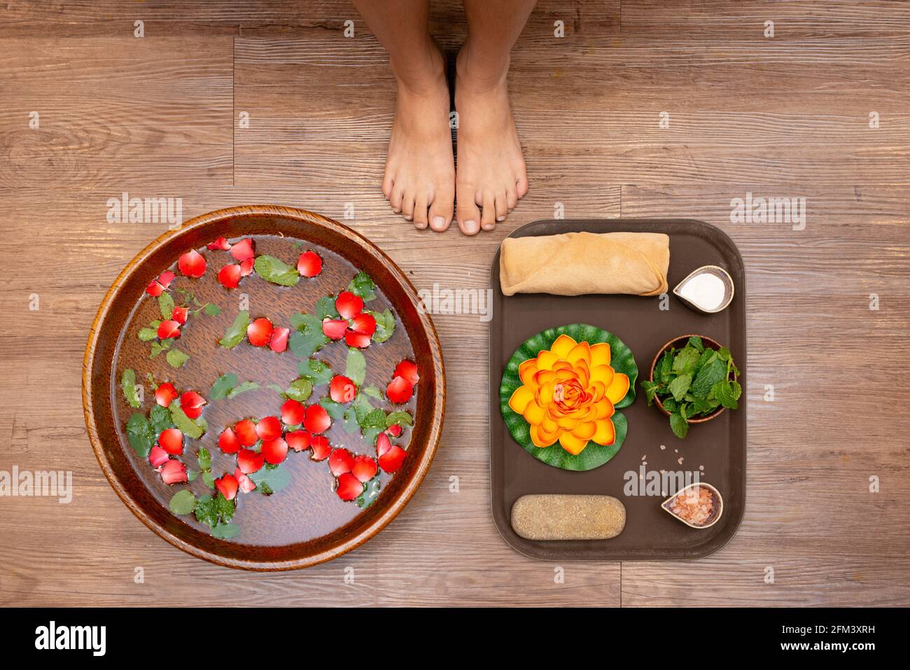 Woman feet dip in water hi-res stock photography and images - Alamy