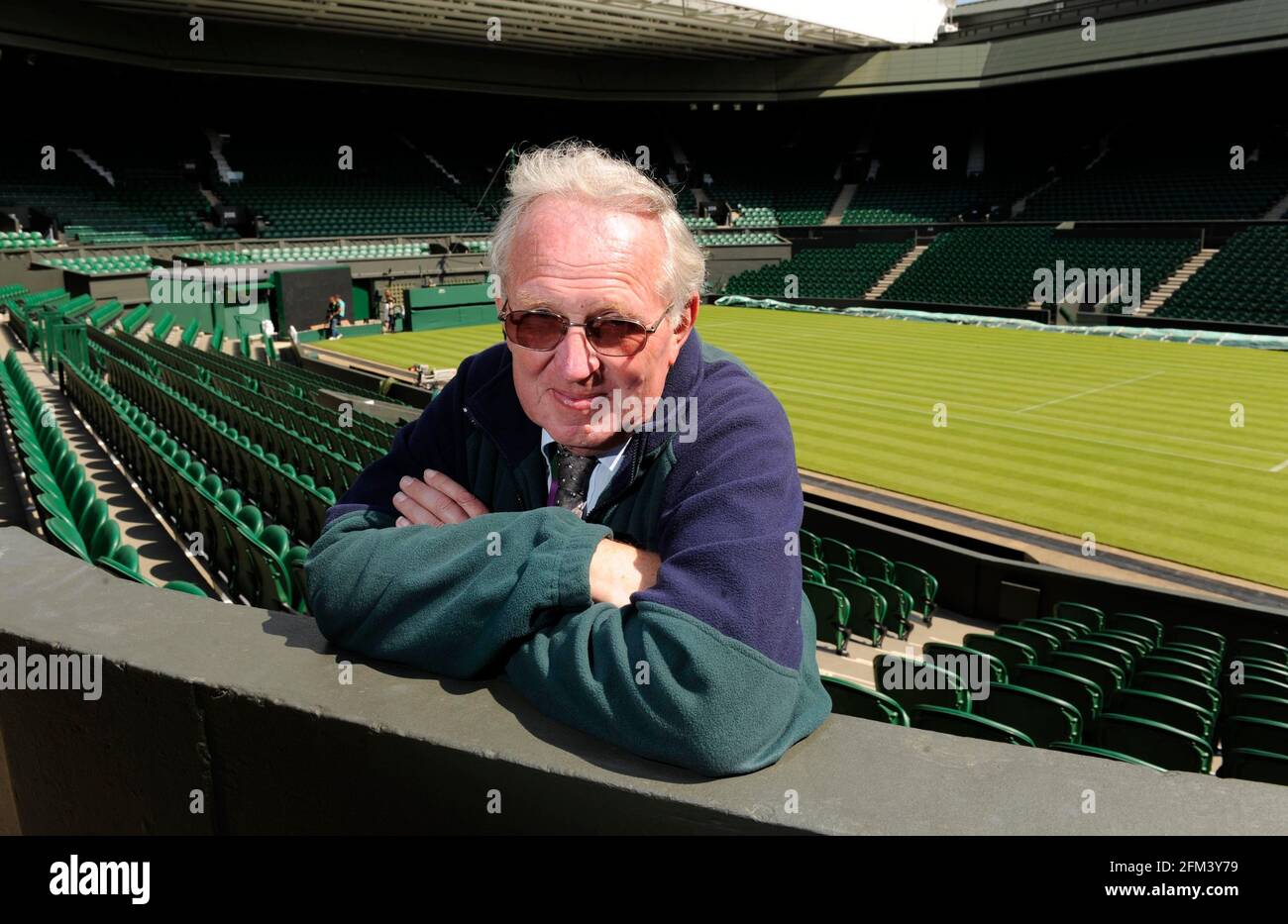 Wimbledon head groundsman Eddie Seaward 17/6/2010. PICTURE DAVID ...