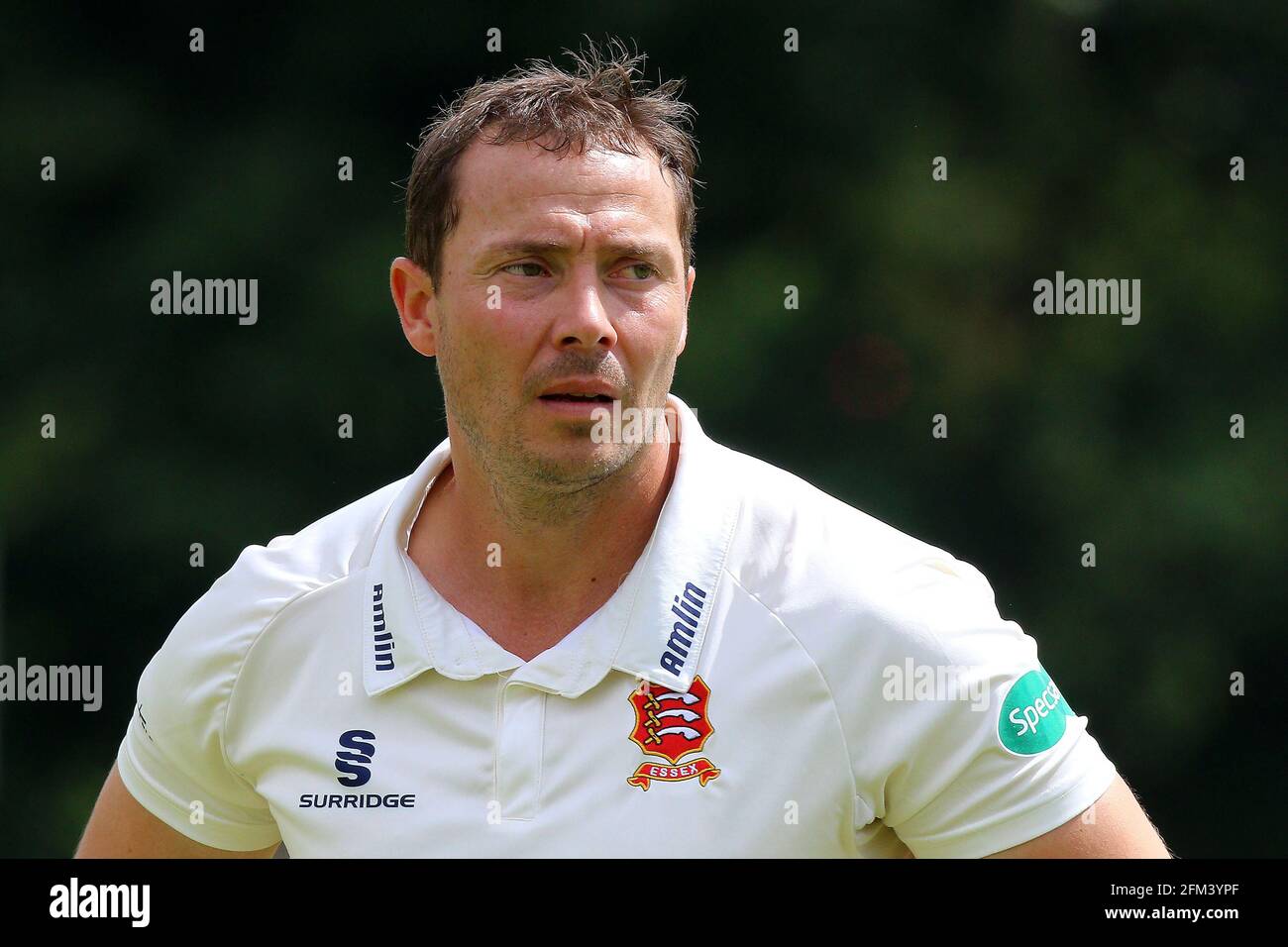 Graham Napier of Essex looks on during Essex CCC vs Sussex CCC ...