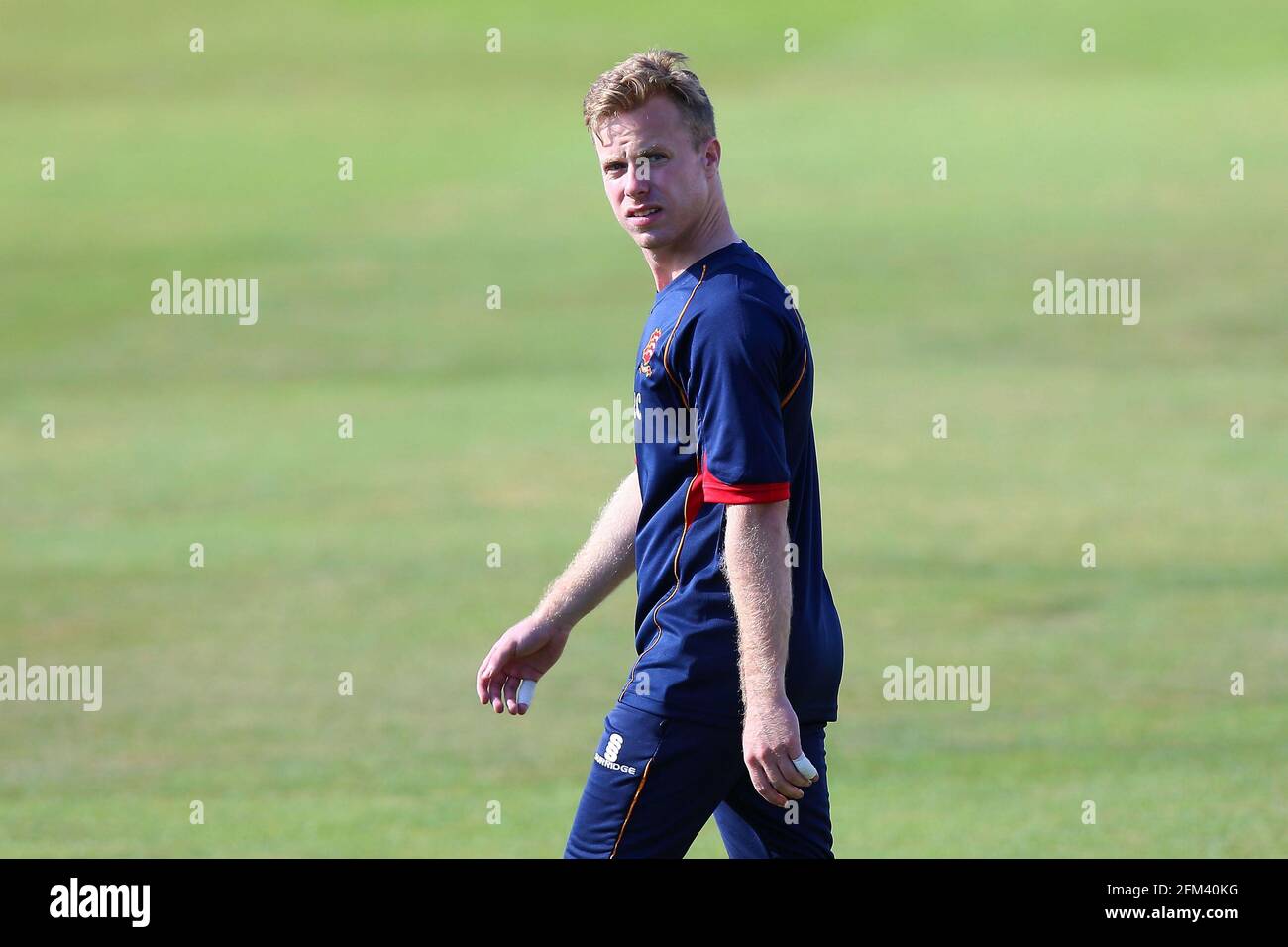 Adam Wheater of Essex looks on ahead of Essex CCC vs Worcestershire CCC ...