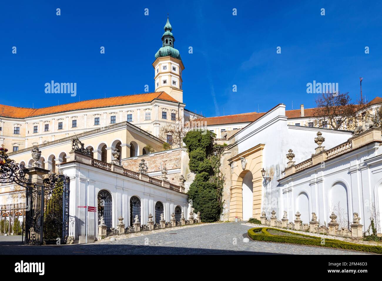 zamek, Mikulov, Jizni Morava, Ceska republika / castle, Mikulov, South ...