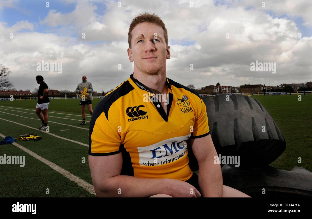 Tom Rees of Wasps RFC 31/3/10. . PICTURE DAVID ASHDOWN Stock Photo - Alamy