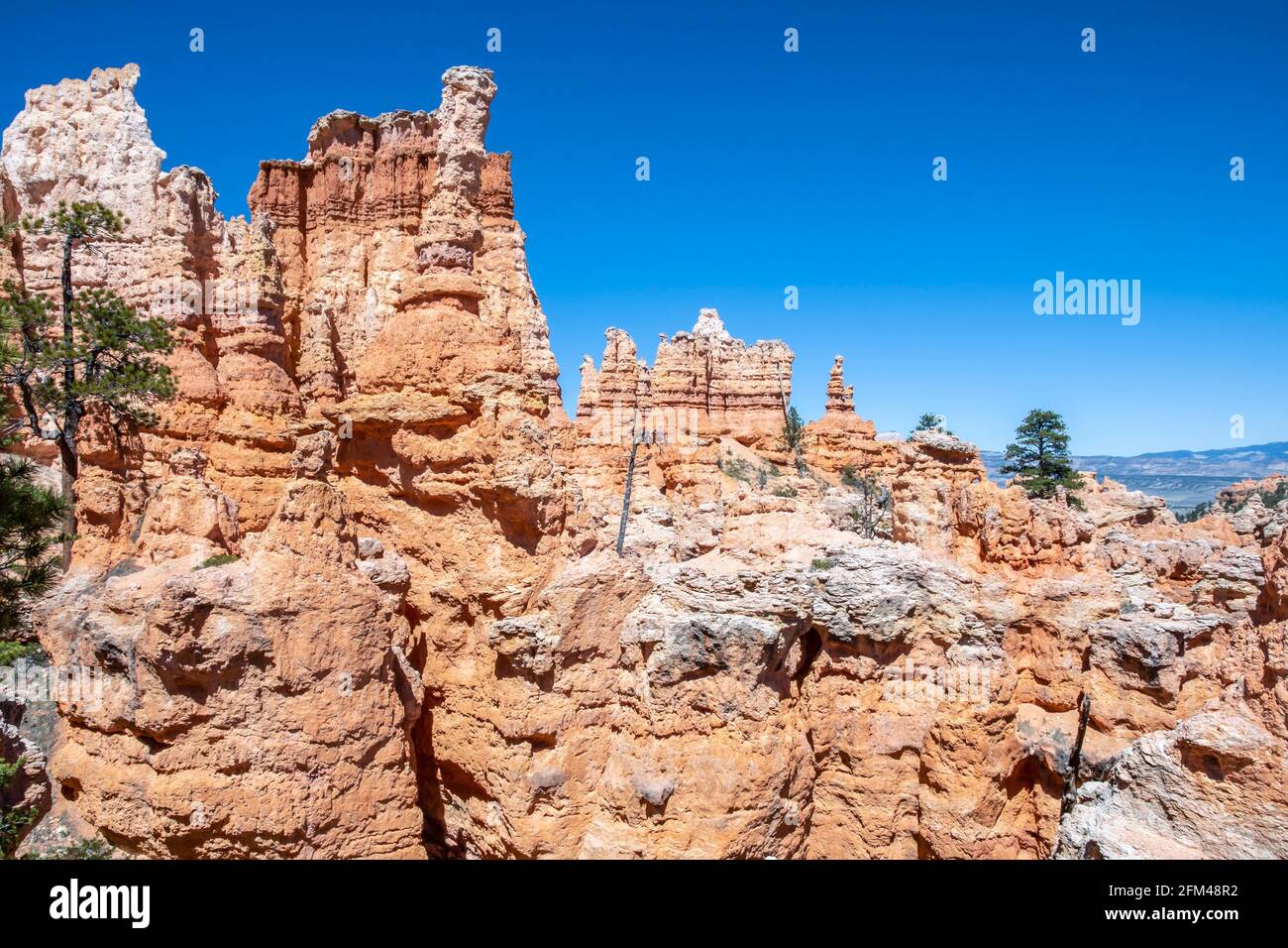 A natural rock formation of Red Rocks Hoodoos in Bryce Canyon National ...