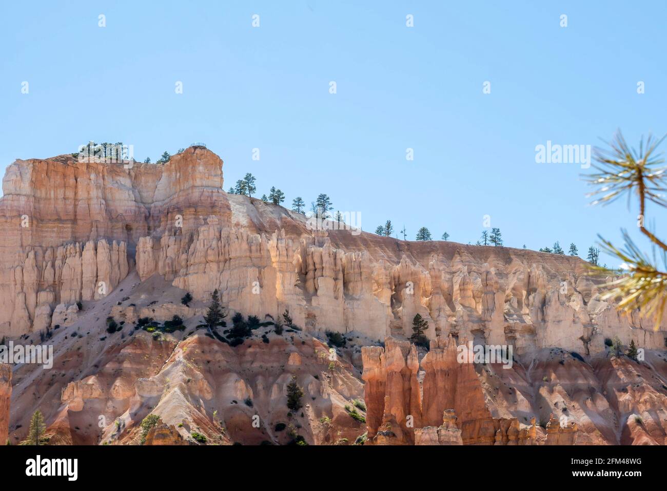 A natural rock formation of Red Rocks Hoodoos in Bryce Canyon National ...