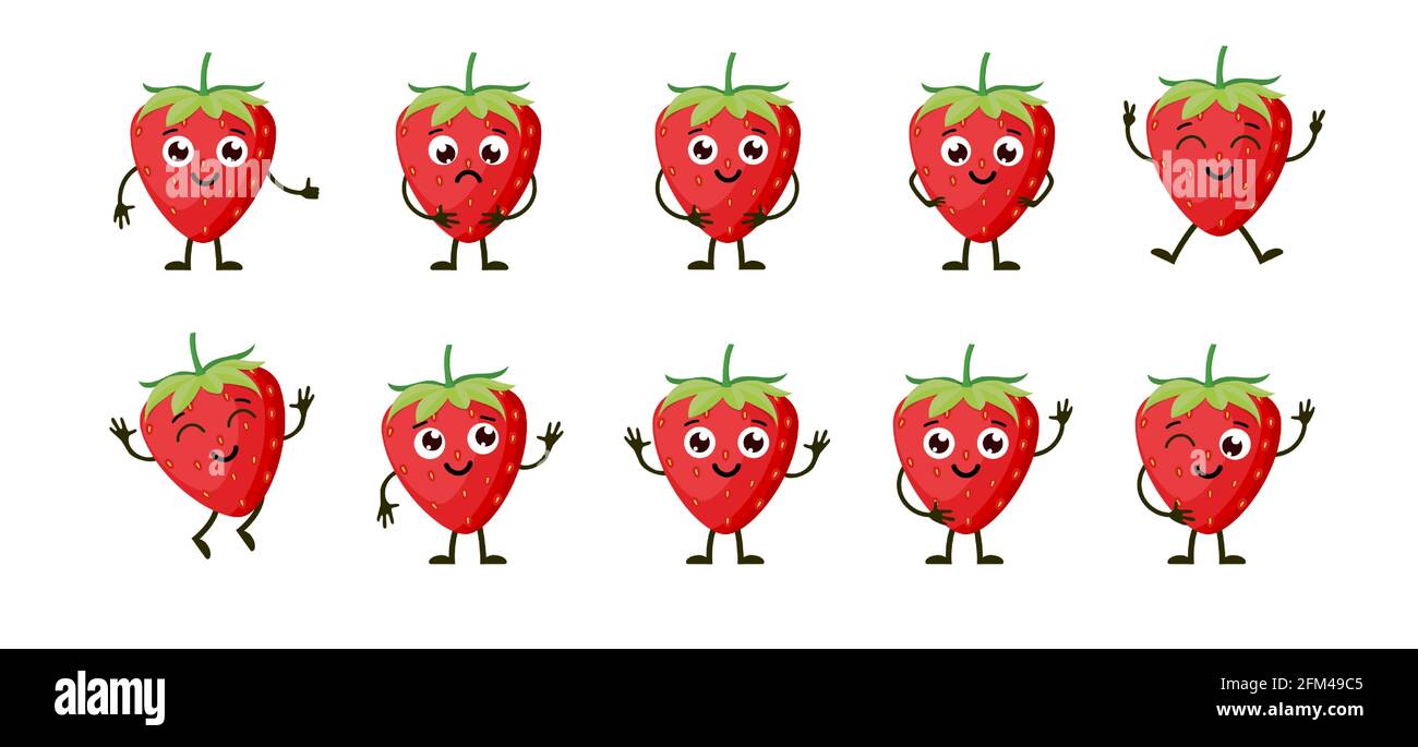 Cartoon funny fruits Stock Vector Image & Art - Alamy