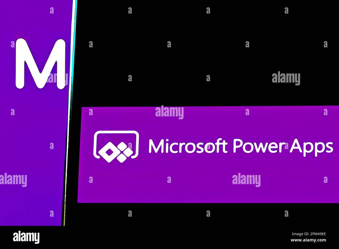 Editorial photo on Microsoft Power Apps theme. Illustrative photo for ...