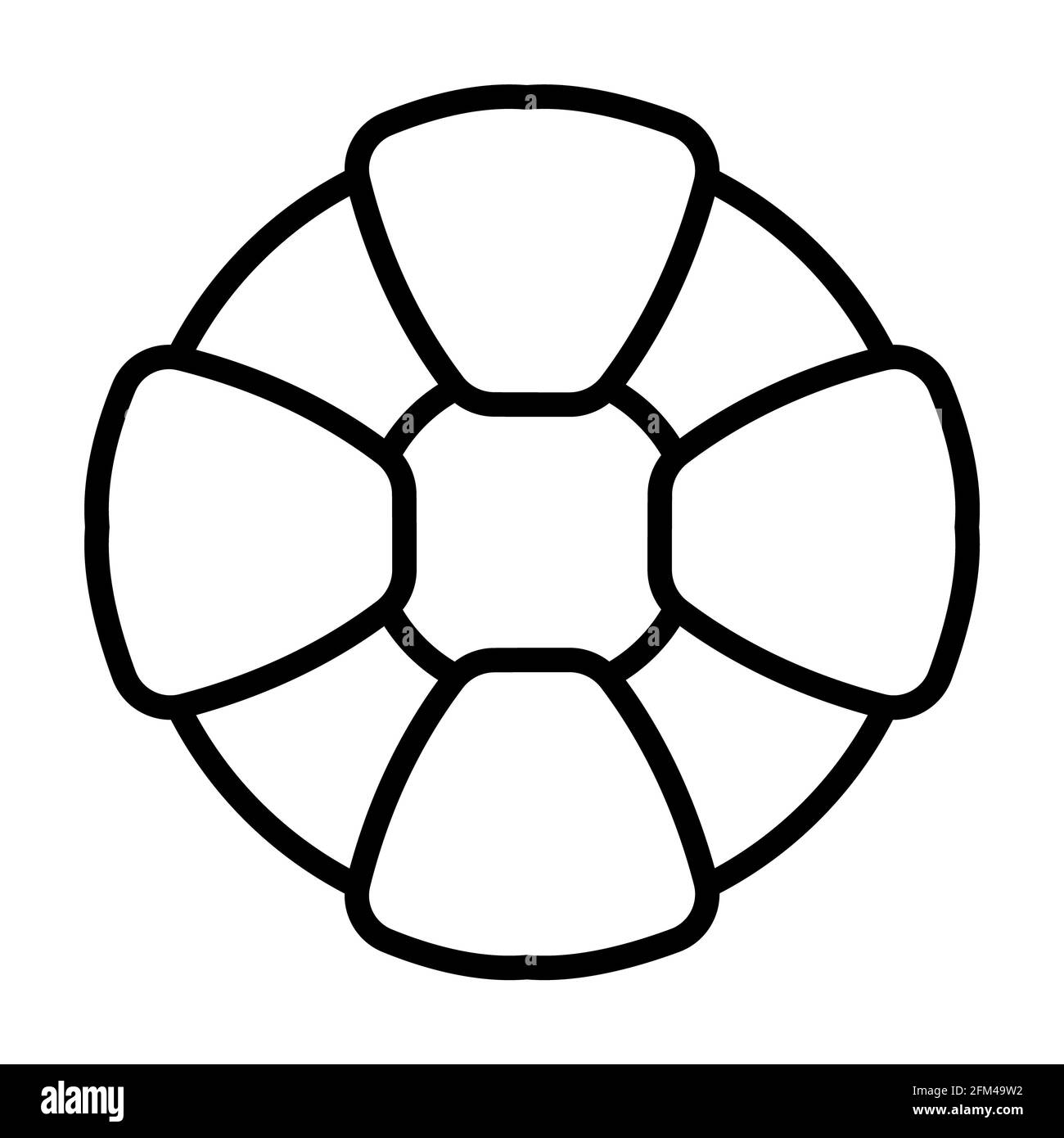 buoy float support swim single icon with outline style vector design ...