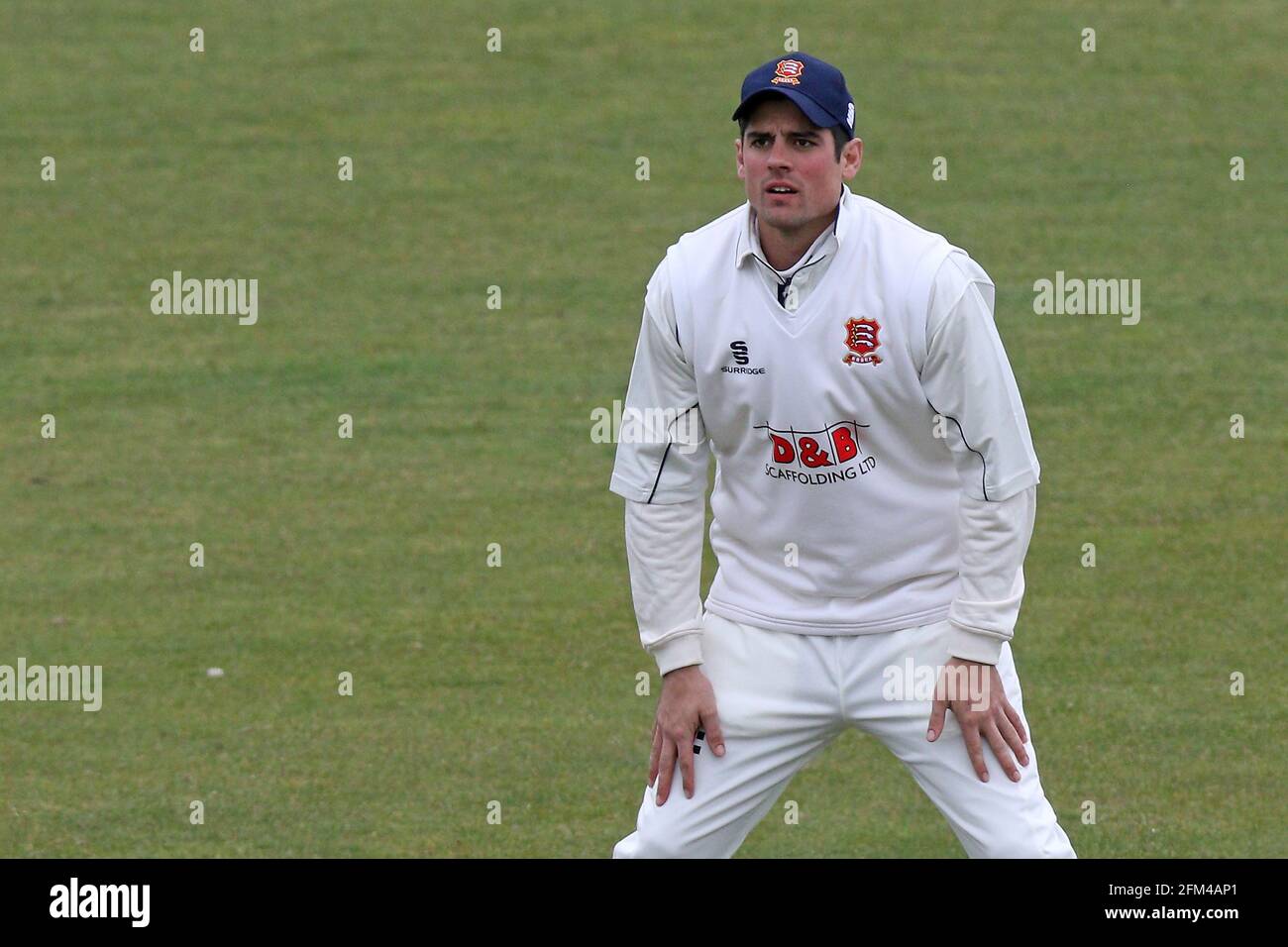 Alastair Cook of Essex looks on during Kent CCC vs Essex CCC, Friendly ...