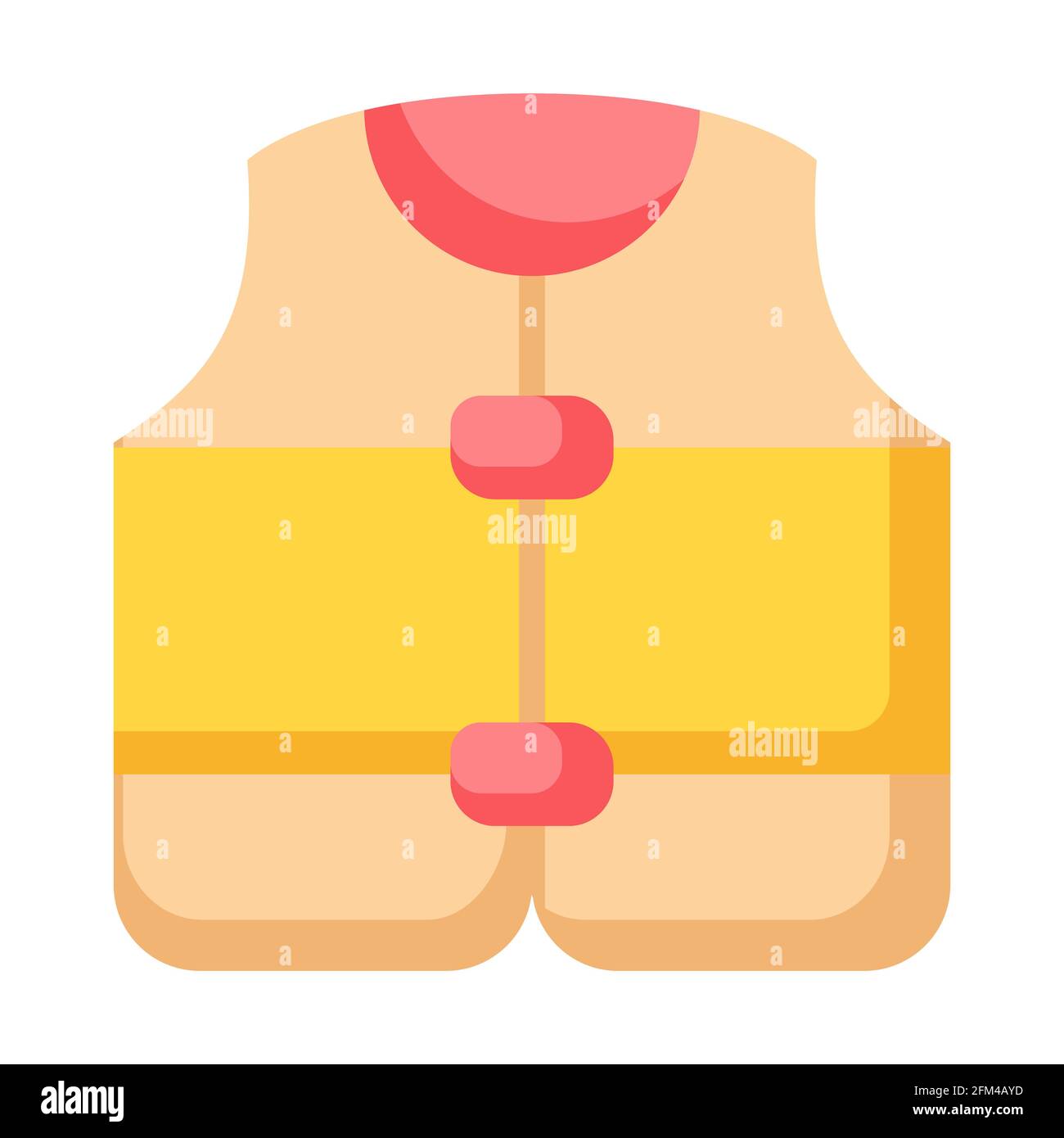 swim swimming vest float single isolated icon with flat style vector ...