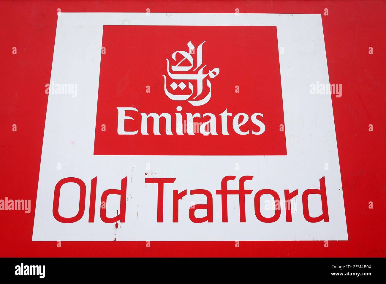 Emirates Old Trafford signage during Lancashire CCC vs Essex CCC ...