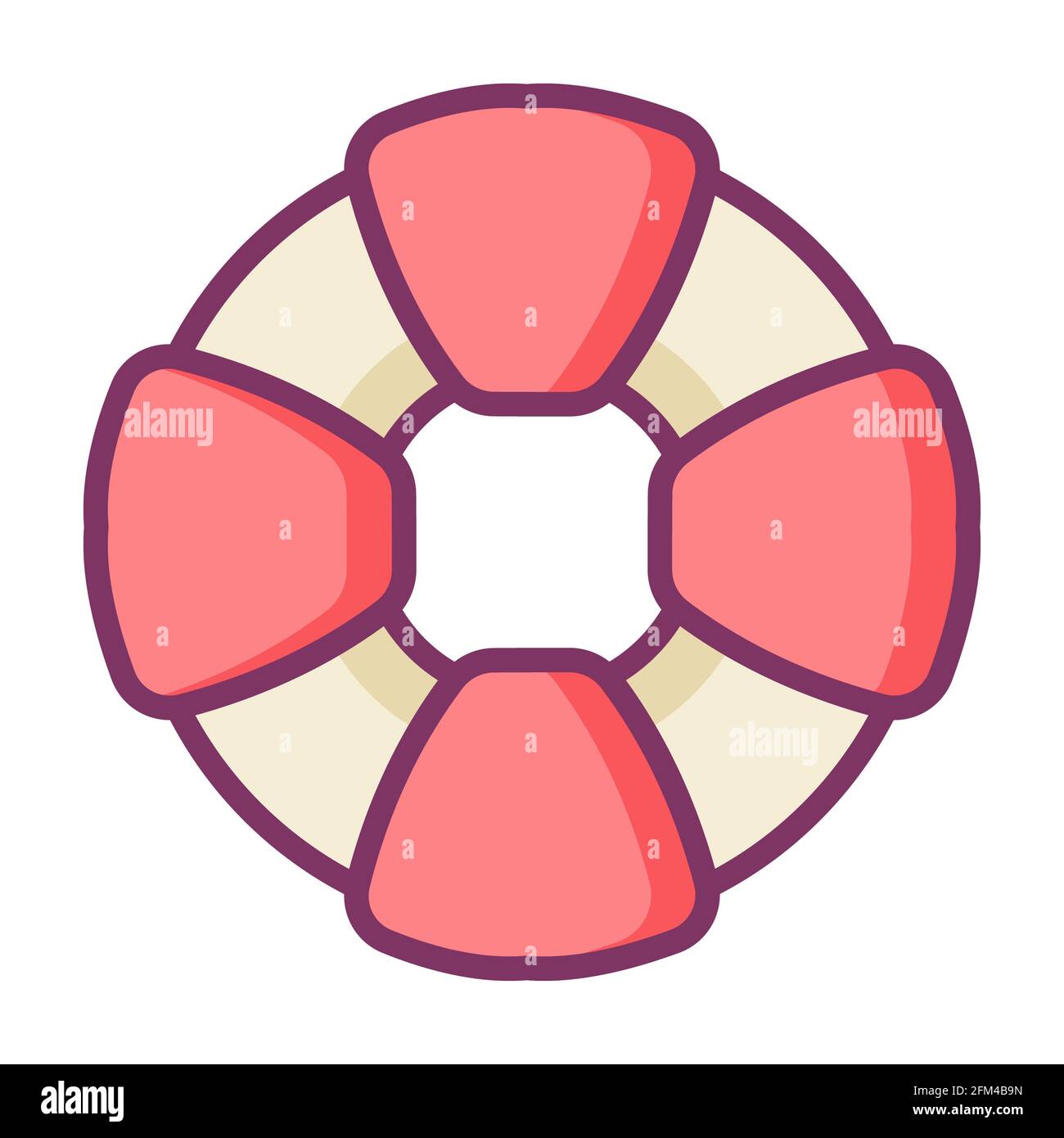 buoy float support swim single isolated icon with filled line style ...