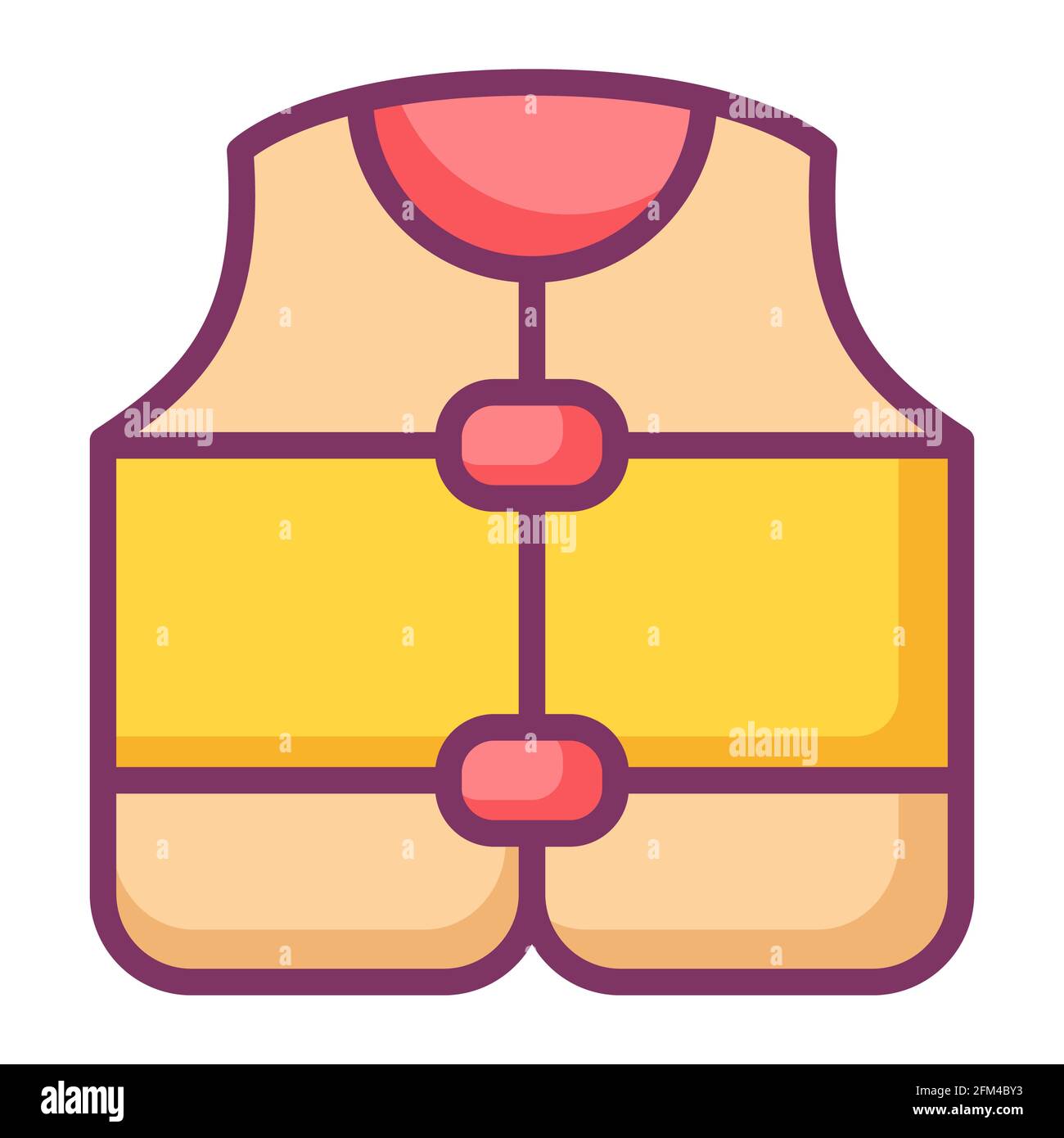 swim swimming vest float single isolated icon with filled line style ...