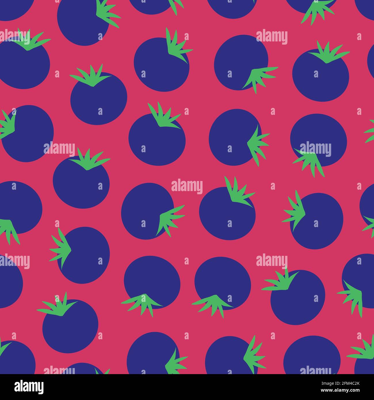 Blueberries seamless vector background. Blueberry repeating pattern on ...