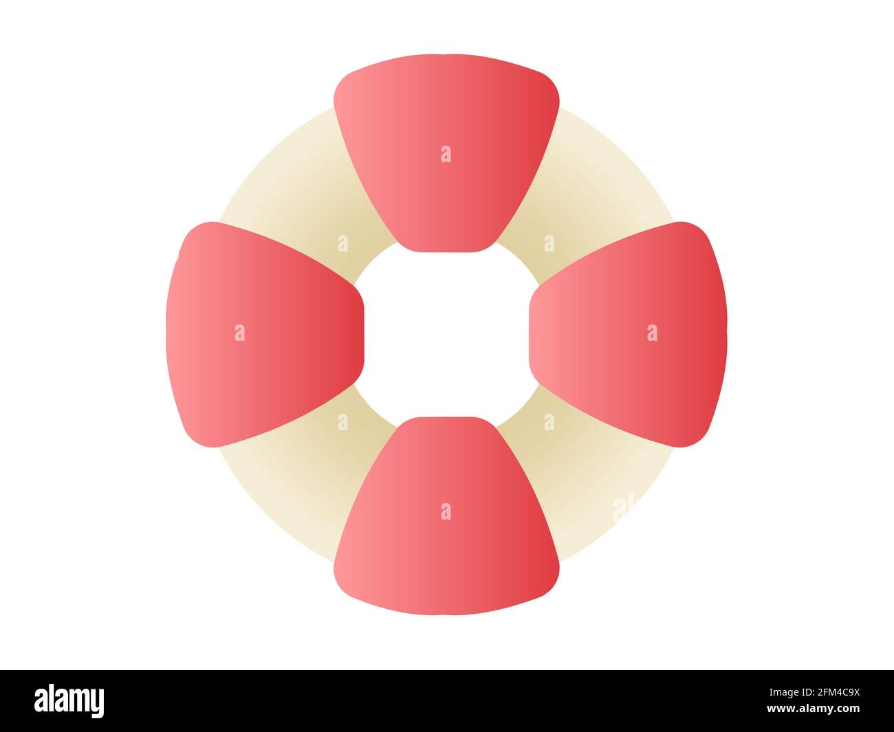 buoy float support swim single isolated icon with smooth style vector ...