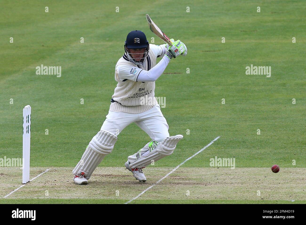 Sam Robson hits four runs for Middlesex during Middlesex CCC vs Essex ...
