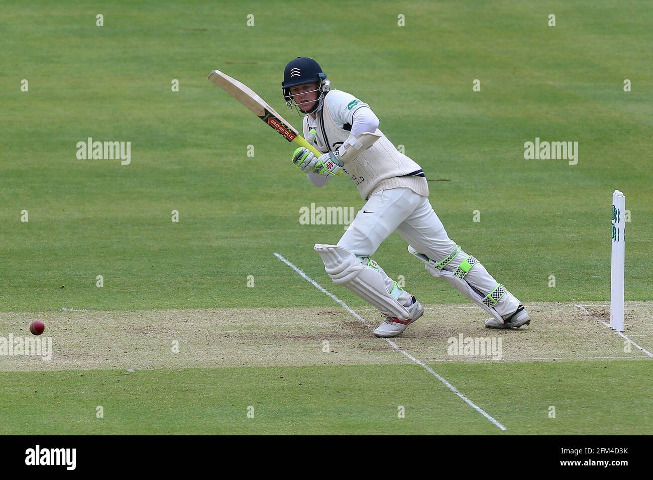 Sam Robson hits four runs for Middlesex during Middlesex CCC vs Essex ...