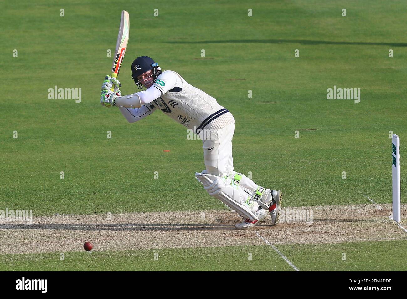 Sam Robson hits four runs for Middlesex during Middlesex CCC vs Essex ...