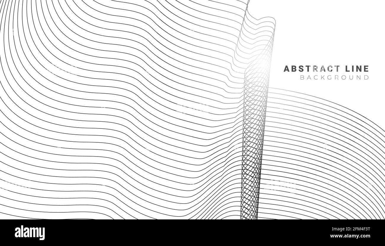 business background lines wave abstract stripe design Stock Vector ...