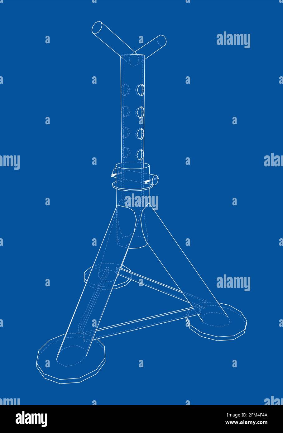 Axle stand isolated. Vector Stock Vector Image & Art - Alamy