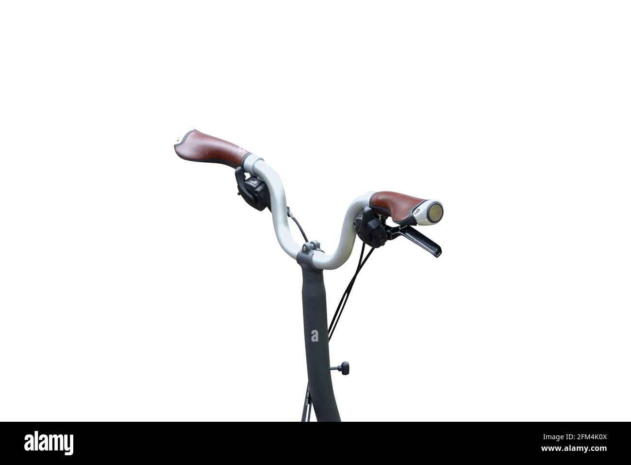 Close up view of the bicycle parts isolated over white background Stock ...