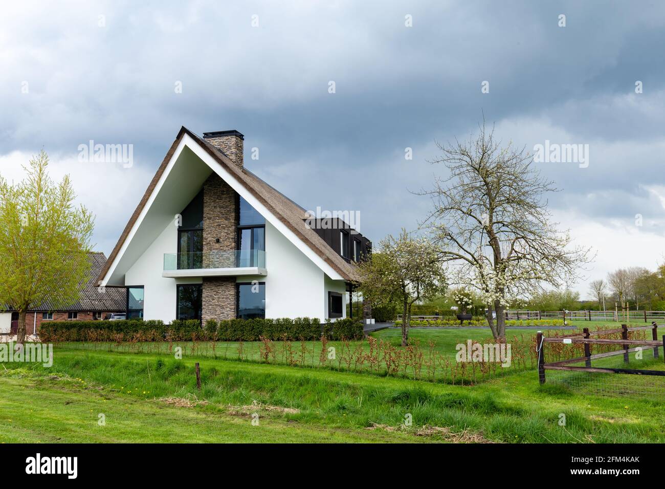 Modern Thatched Roof House