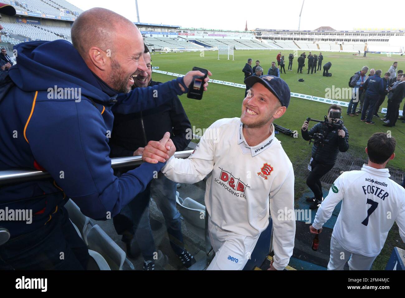 Jamie Porter of Essex poses for a photo with the fans during ...
