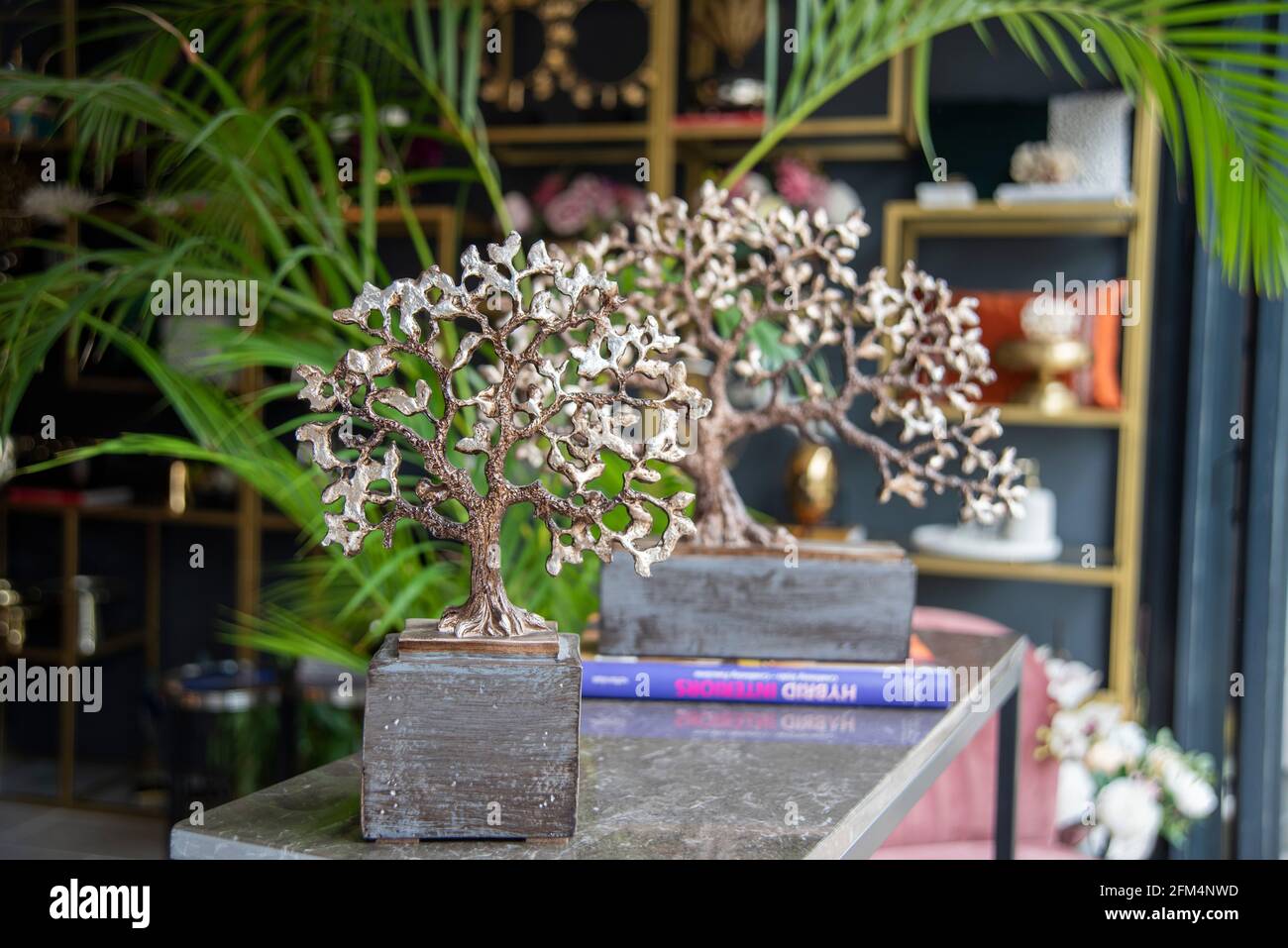 house interior design with decorative objects Stock Photo - Alamy