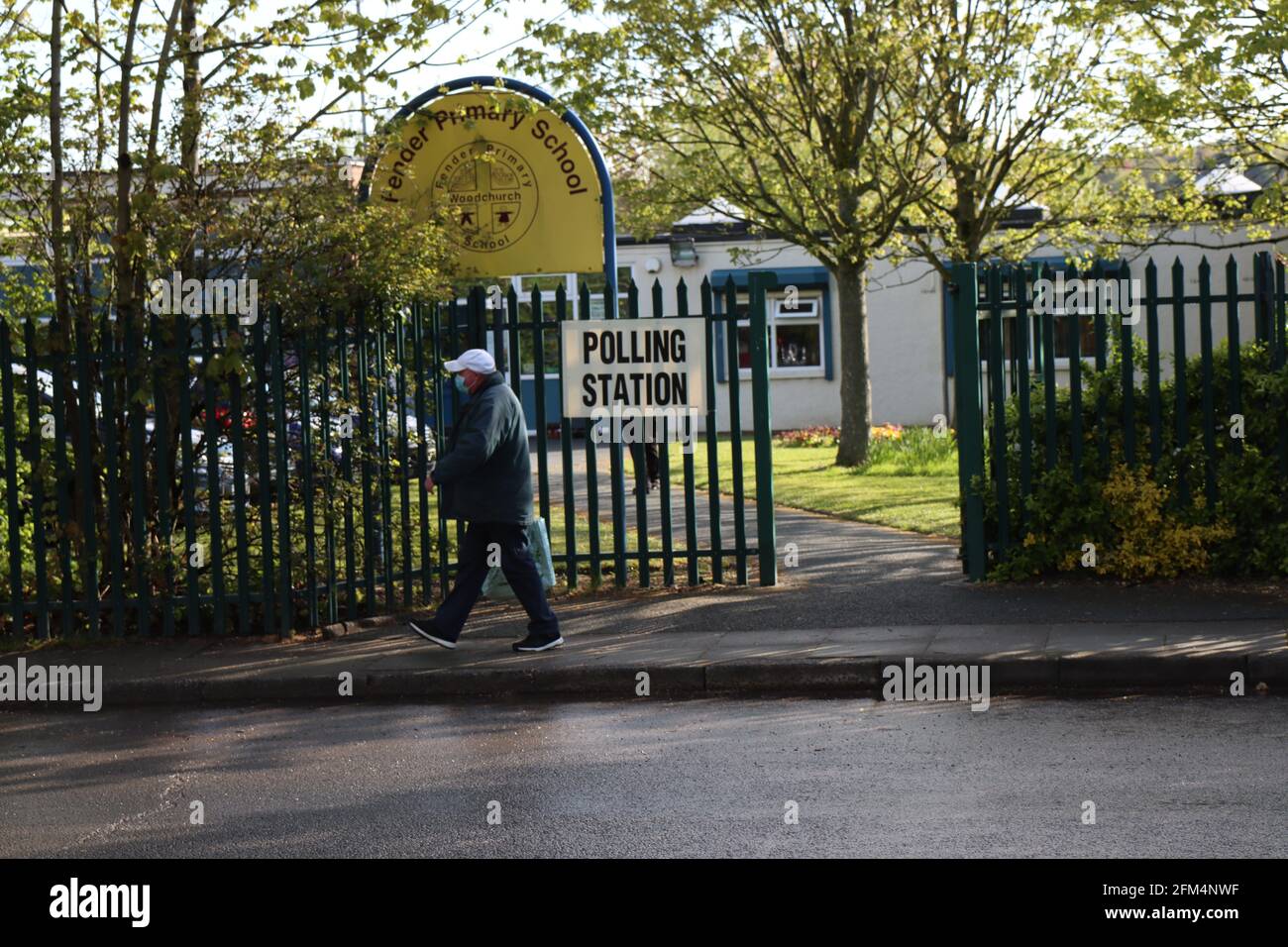 Election Day At The Polling Stations Stock Photo - Alamy