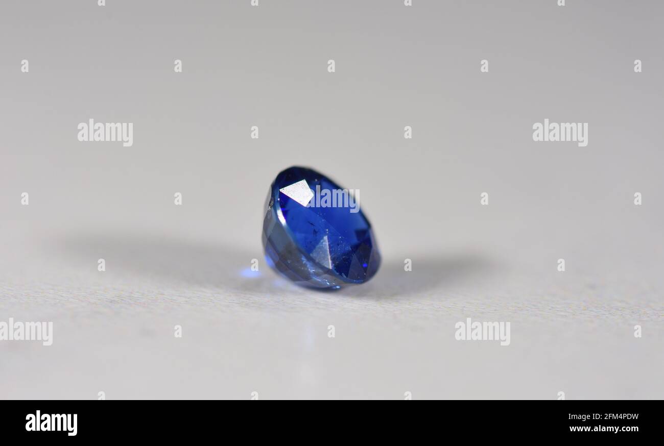 Blue Sapphire close up Stock Photo - Alamy