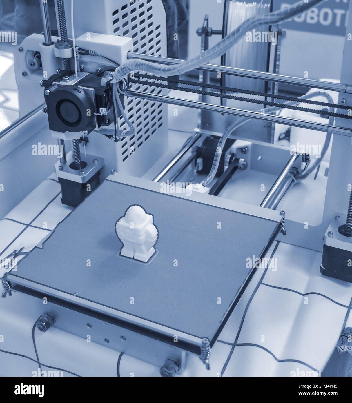 The process of working 3D printer and creating a three-dimensional object Stock Photo - Alamy