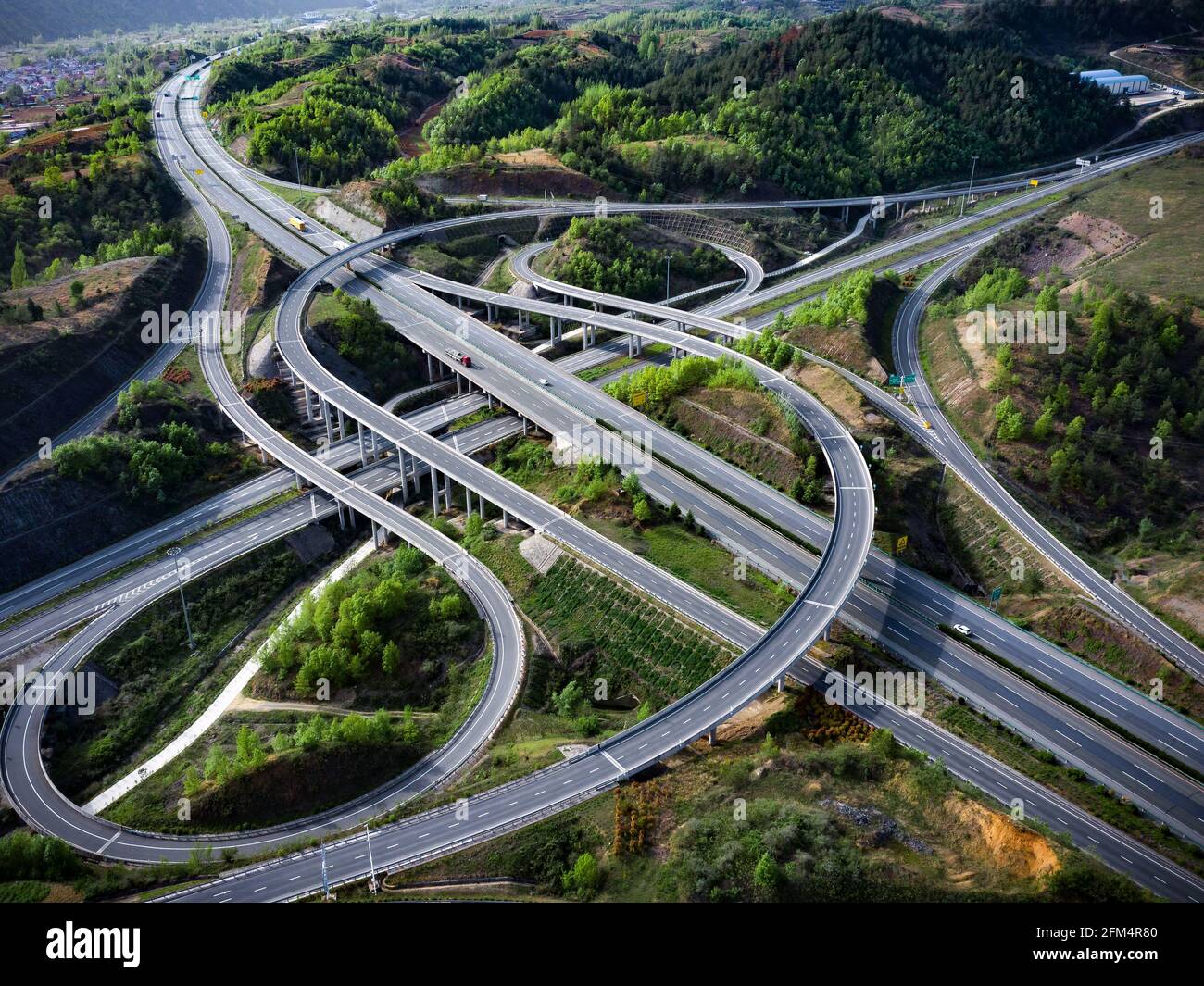 NANYANG, CHINA - APRIL 17, 2021 - Aerial photo taken on April 17, 2021 ...